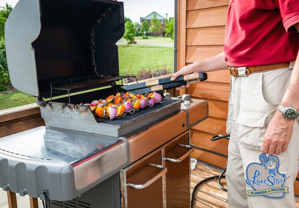 Backyard Gas Line, Backyard Grill Natural Gas Line Installation | Lone Star